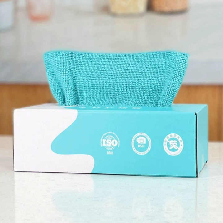 Tissue Box Packing Super Cleaning Magic Microfiber Home Cleaning Cloths ...