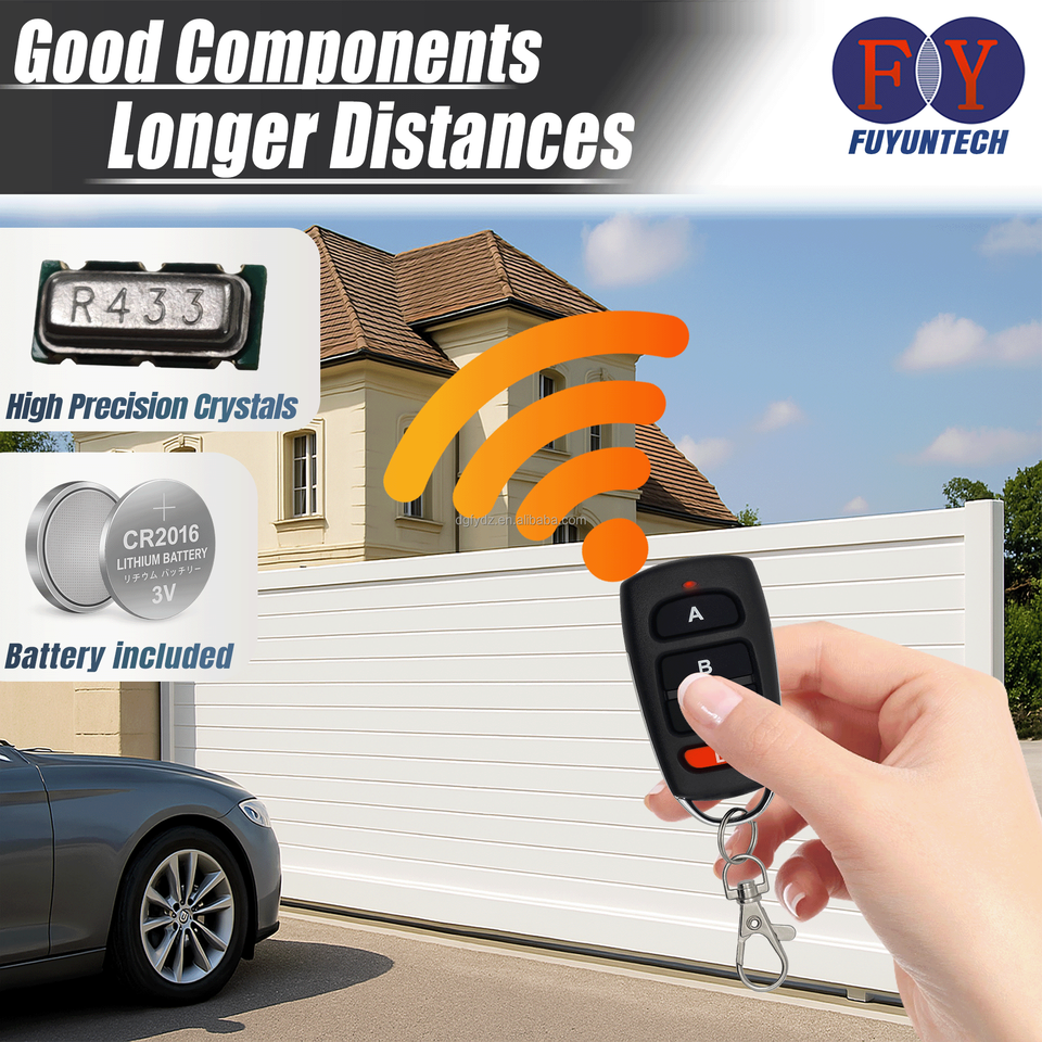 OEM Compatible 433mhz Clone Remote Control for Electric Gates