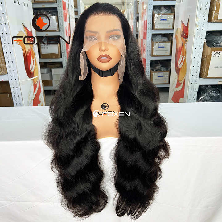 Raw Vietnamese Hair Single Drawn Body Wave Lace Front Glueless Wigs ...