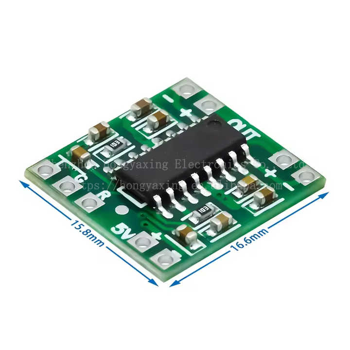 Super Mini Digital PAM8403 Amplifier Board Efficient 2.5/5V USB Power Supply 2*3W Class D ...