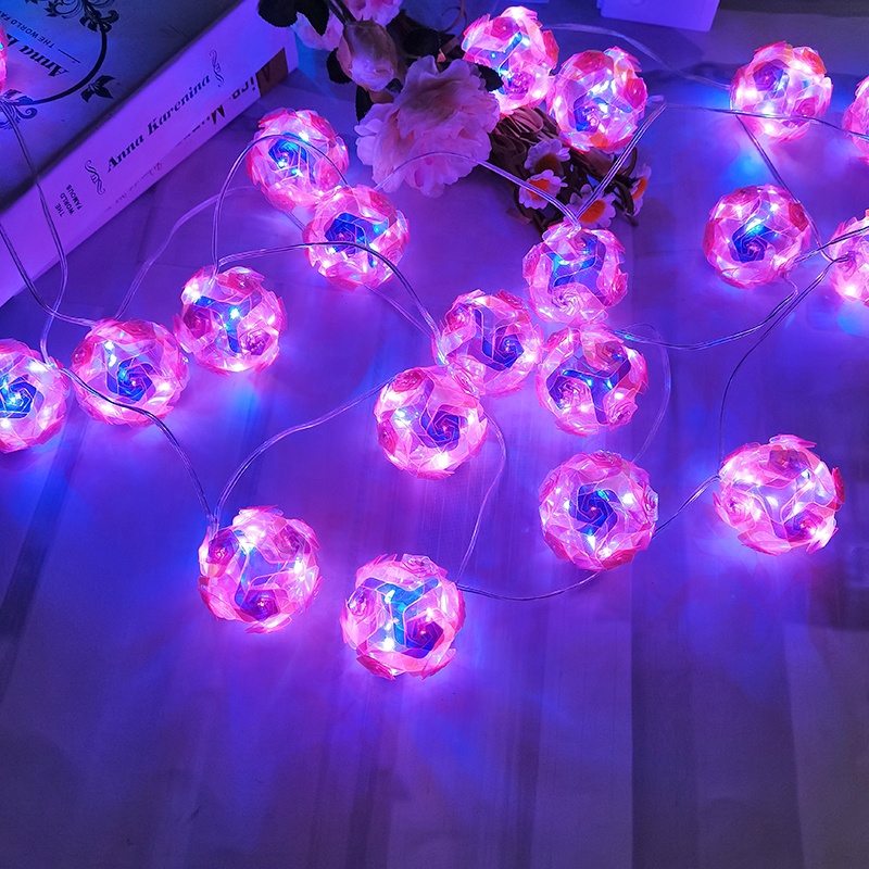 NY026003 Laser Dream Rose Flower LED string light-IP20 plug-Taizhou ...