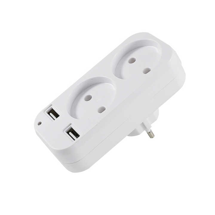 5V 2A USB Electrique Outlet EU Plug Home Strip Wall Outlet Usb Plug ...
