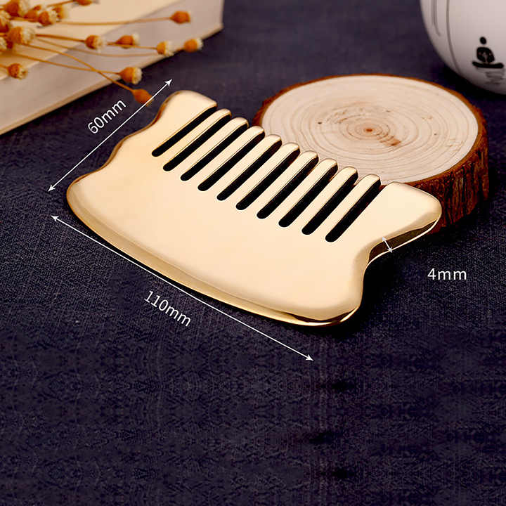Best Factory Price Brass Gua Sha Massage Comb for Head Massage | OEM ...