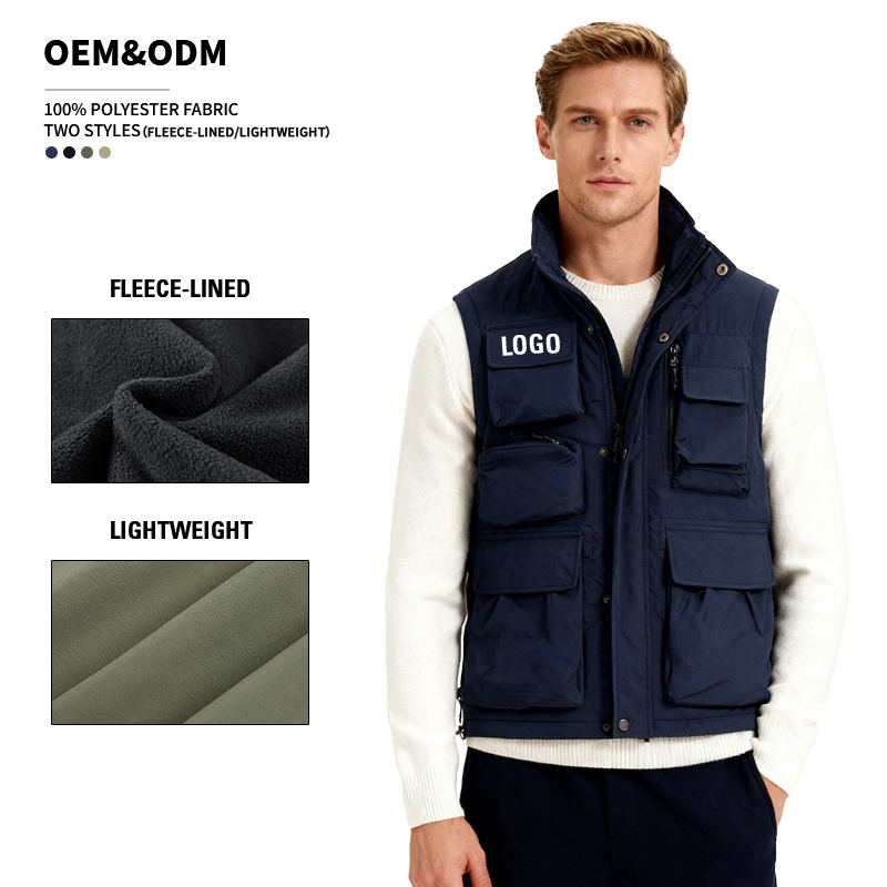 Wholesale Men's Winter Waterproof Multi Pocket Work Vest Jackets ...