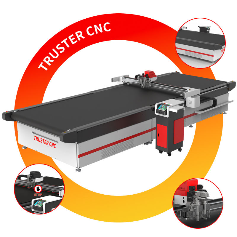 CNC Oscillating Knife Cut Table Cutting Plotter Leather Cutter Machine ...