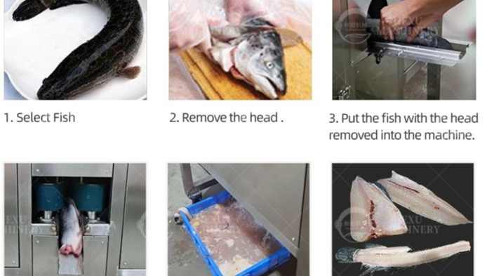 Electric Fish Head Cutting Machine Fillet Skin Remove Peeling Fish ...