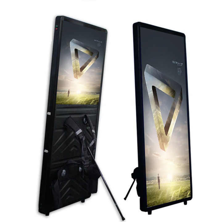 Wholesale Rectangle-shaped LED Light Display Backpack Billboard Easy ...