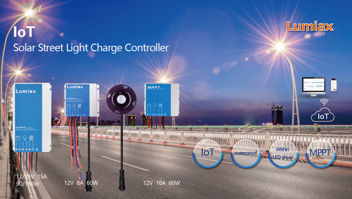 Lumiax MPPT Solar Charge Controller - 12V/24V 15A