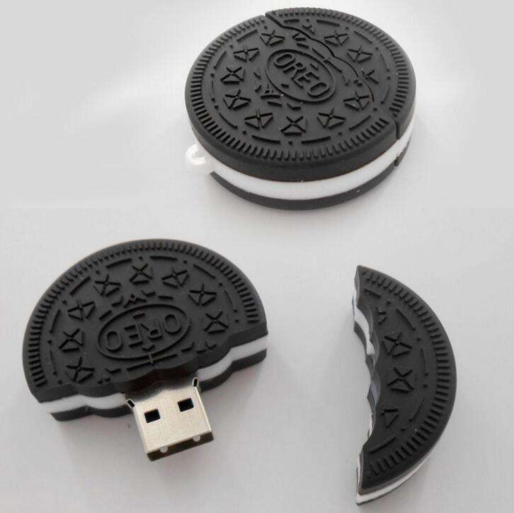 Oreo Cookie Biscuits USB Pendrive - Cartoon Silicone 3D Design ...