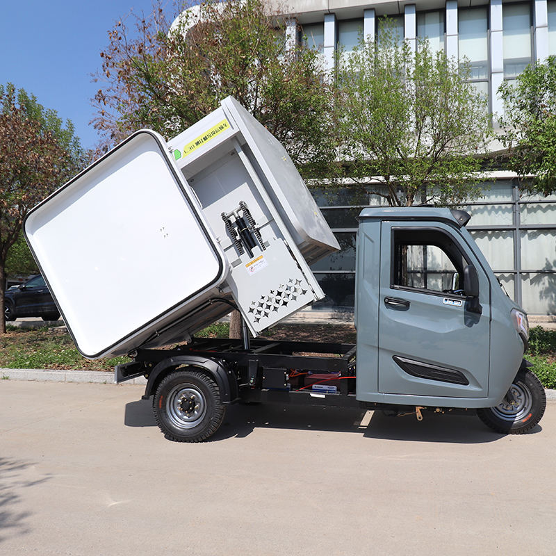 New Energy Electric Three-Wheeled Compactor Garbage Truck Side Loading ...