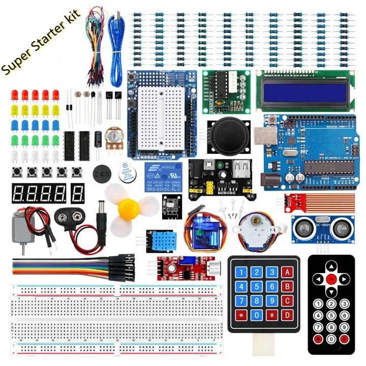 Super Starter Kit for Ardui UNO SET R3 Breadboard Ultrasonic Sensor ...