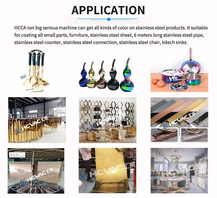 HCVAC Stainless Steel Titanium PVD Vacuum Coating Machine