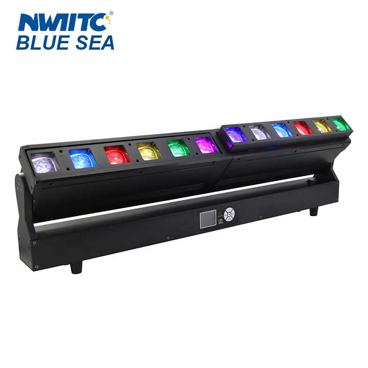 12X40W dmx matrix RGBW 4in1 pixel zoom wash led bar wide beam moving ...