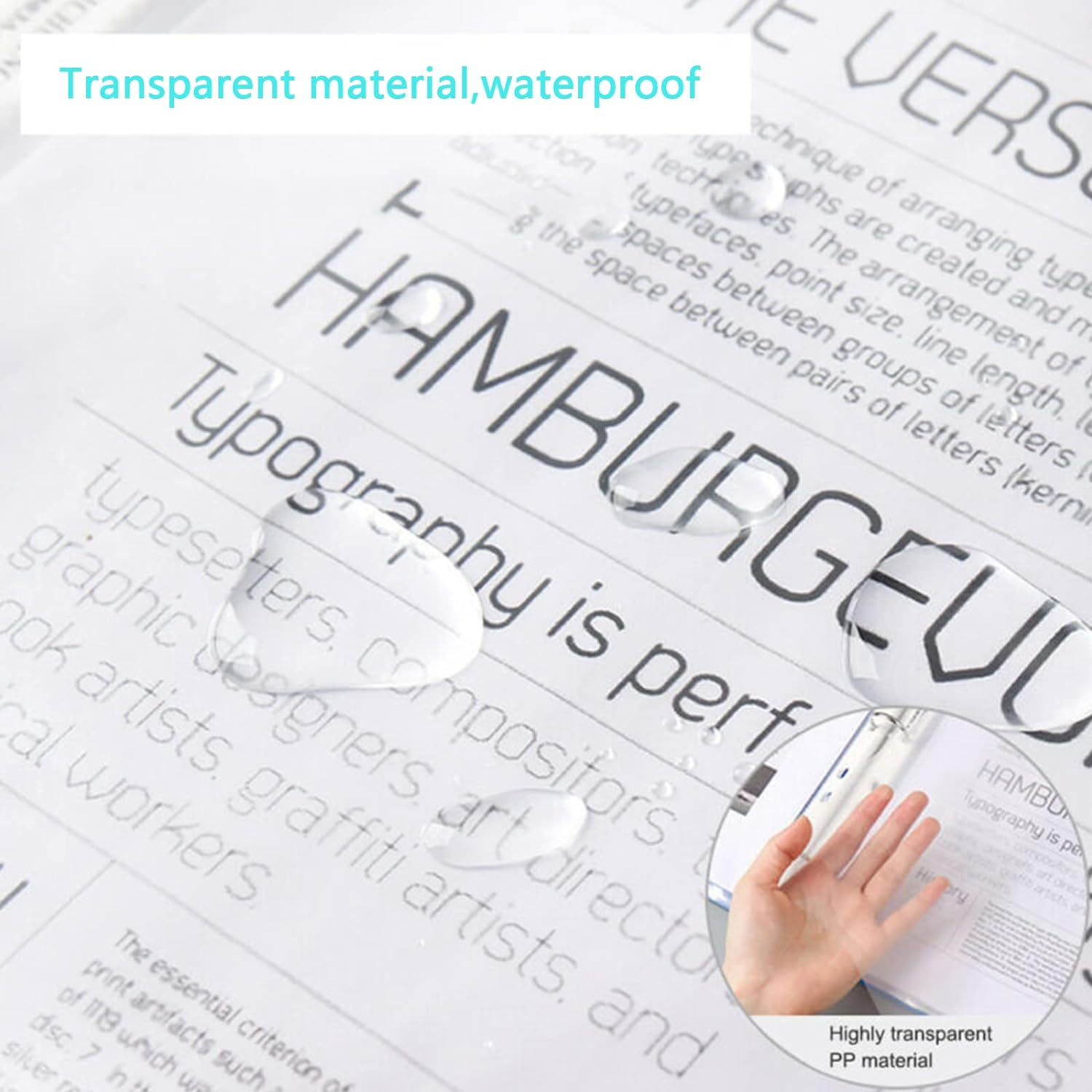 Transparent A4 Sheet Protector - 100 Pcs PP 40micron