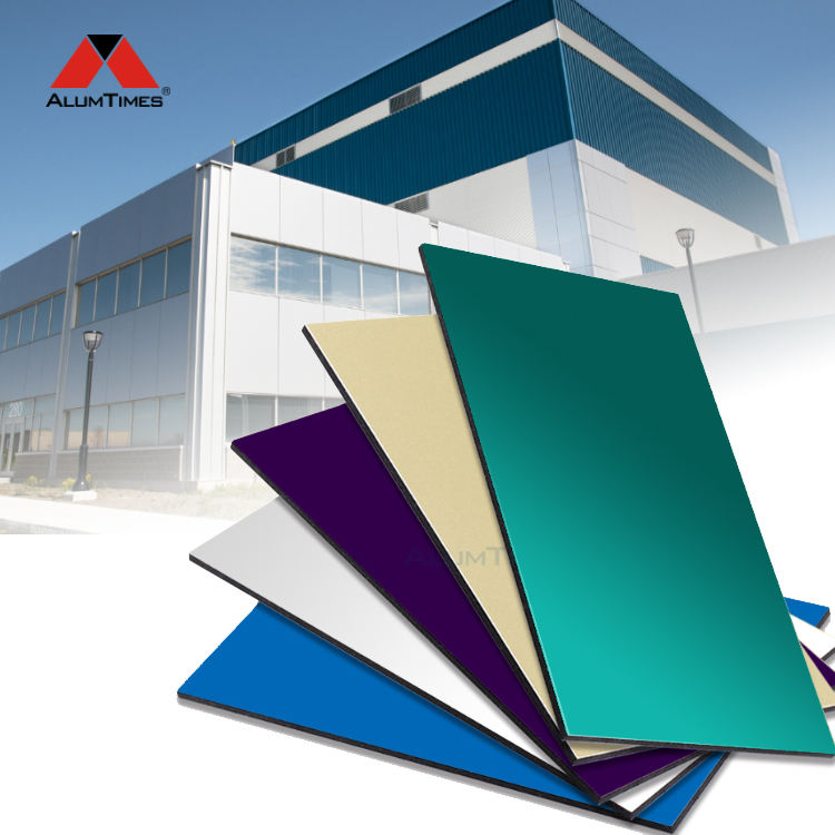 Alucobond Modern Outdoor 4X8 Inch 4Mm Wall Facade Cladding Green Color ...