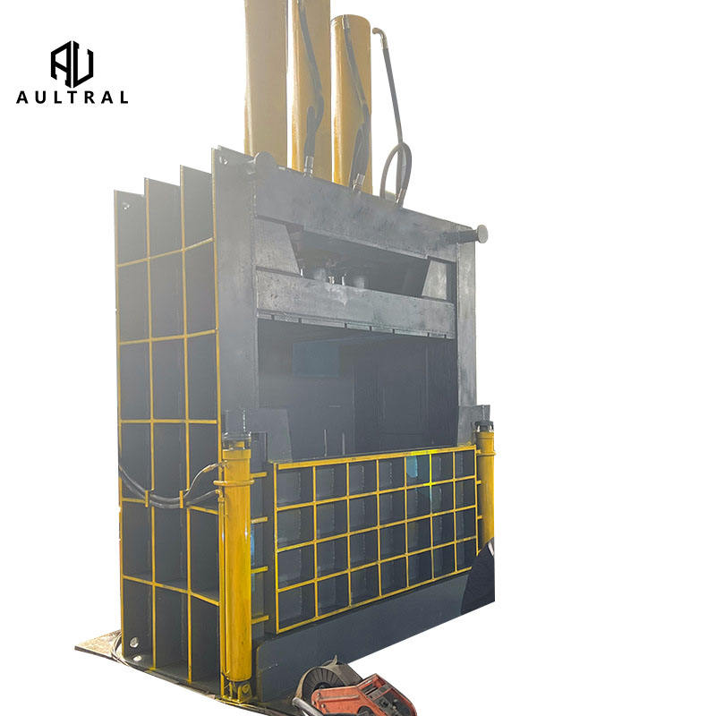 Scrap Steel Vertical Hydraulic Metal Baler Machine Baling Press Machine ...