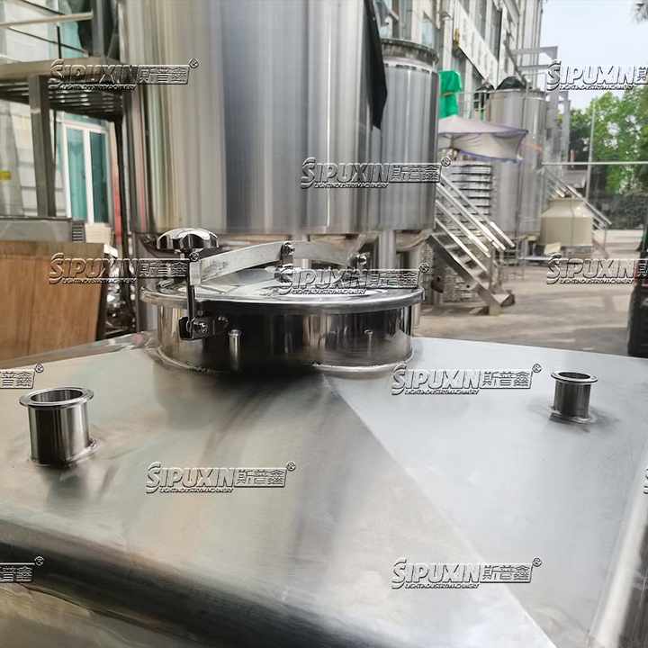 SPX 500L Stainless Steel Flat Mouth Heated Storage Tank with Pump ...