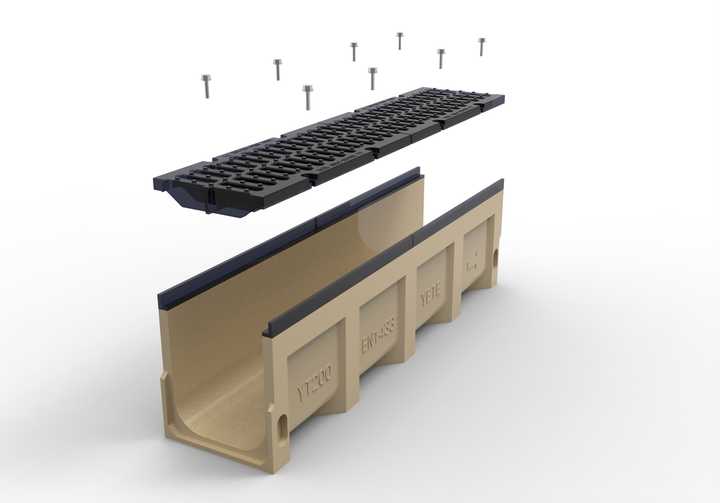 Polymer Concrete Drainage Channel with Cast Iron Cover| Alibaba.com