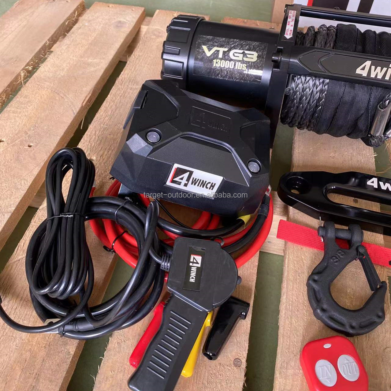 VTG3 13000lb Synthetic Rope Electric Winch Advanced Rescue 4 Winches ...