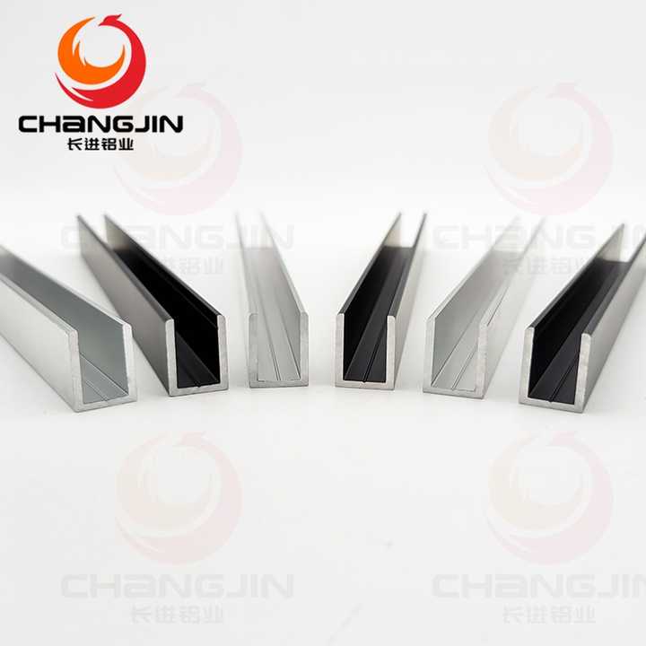 High Quality U Channel Glass Railing U-Shaped Glass Wall Aluminum ...
