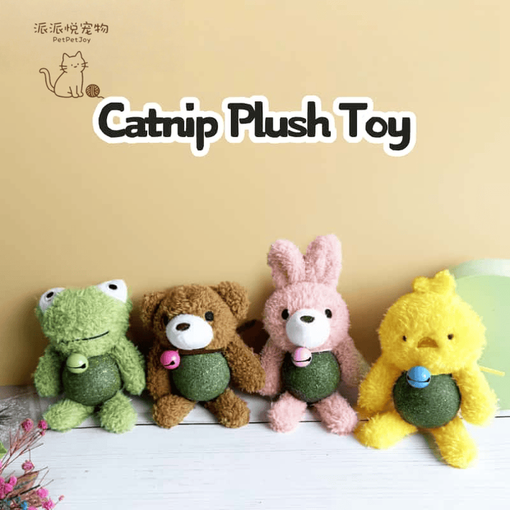 New Eco-Friendly Catnip Ball Toy Small Doll Kitten Self-Entertainment ...