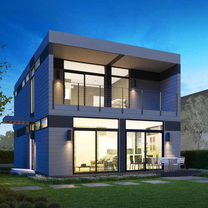 Two Floors 100m2 Prefab Villa: Cost-Effective Construction with 2-Year ...