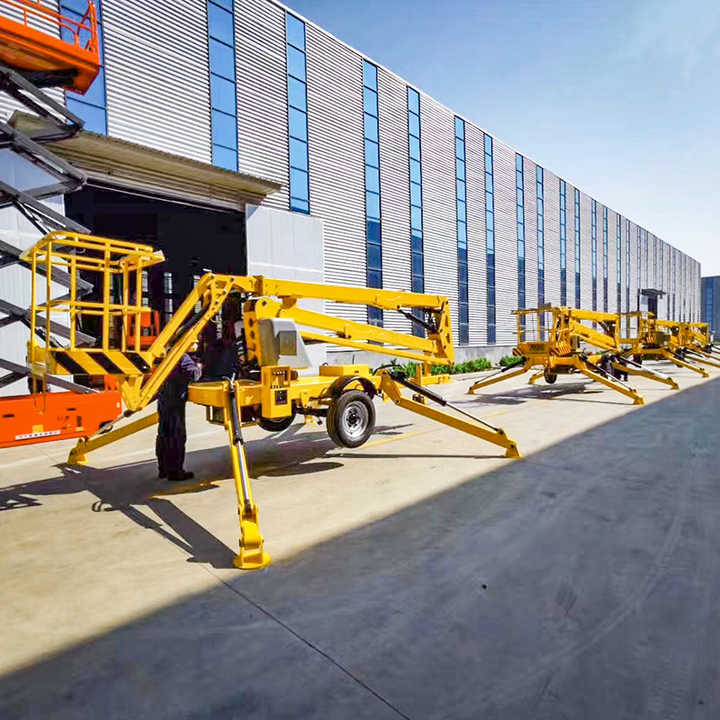 China Boom Lift Outdoor Spider Telescopic Articulated Boom Lift for Sale