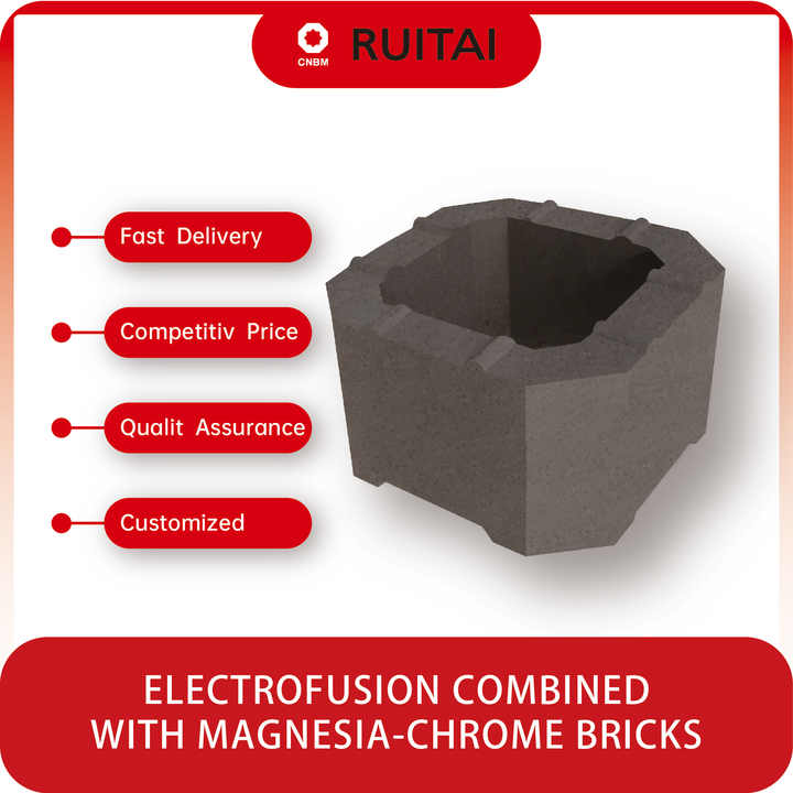 Re-Bonded Magnesia Chrome Brick Block Alumina Cement-Reinforced Silica ...