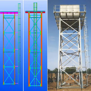 Elevated Steel Structure Water Tank Towers in India