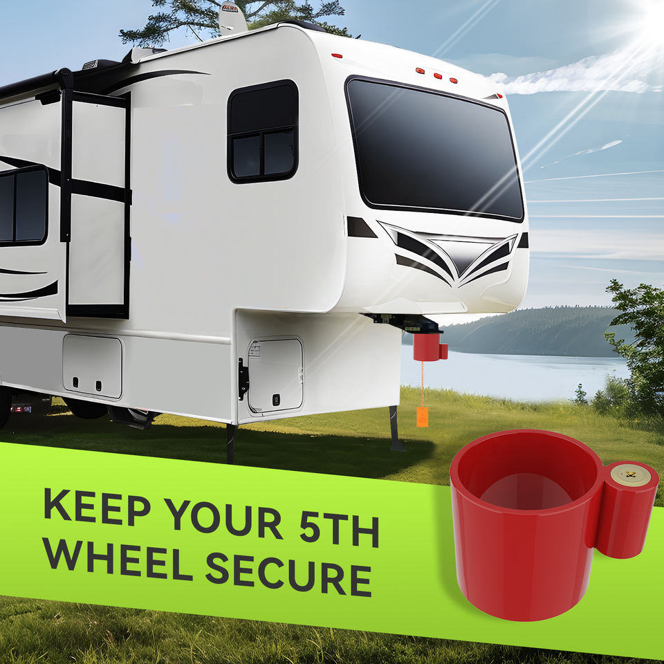 5th Wheel Lock, Heavy Duty Trailer King Pin Lock With Anti-Theft ...