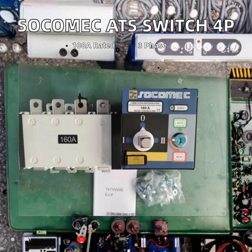Socomec Automatic Transfer Switch ATS Model YES1-250G 100A 4P Three ...