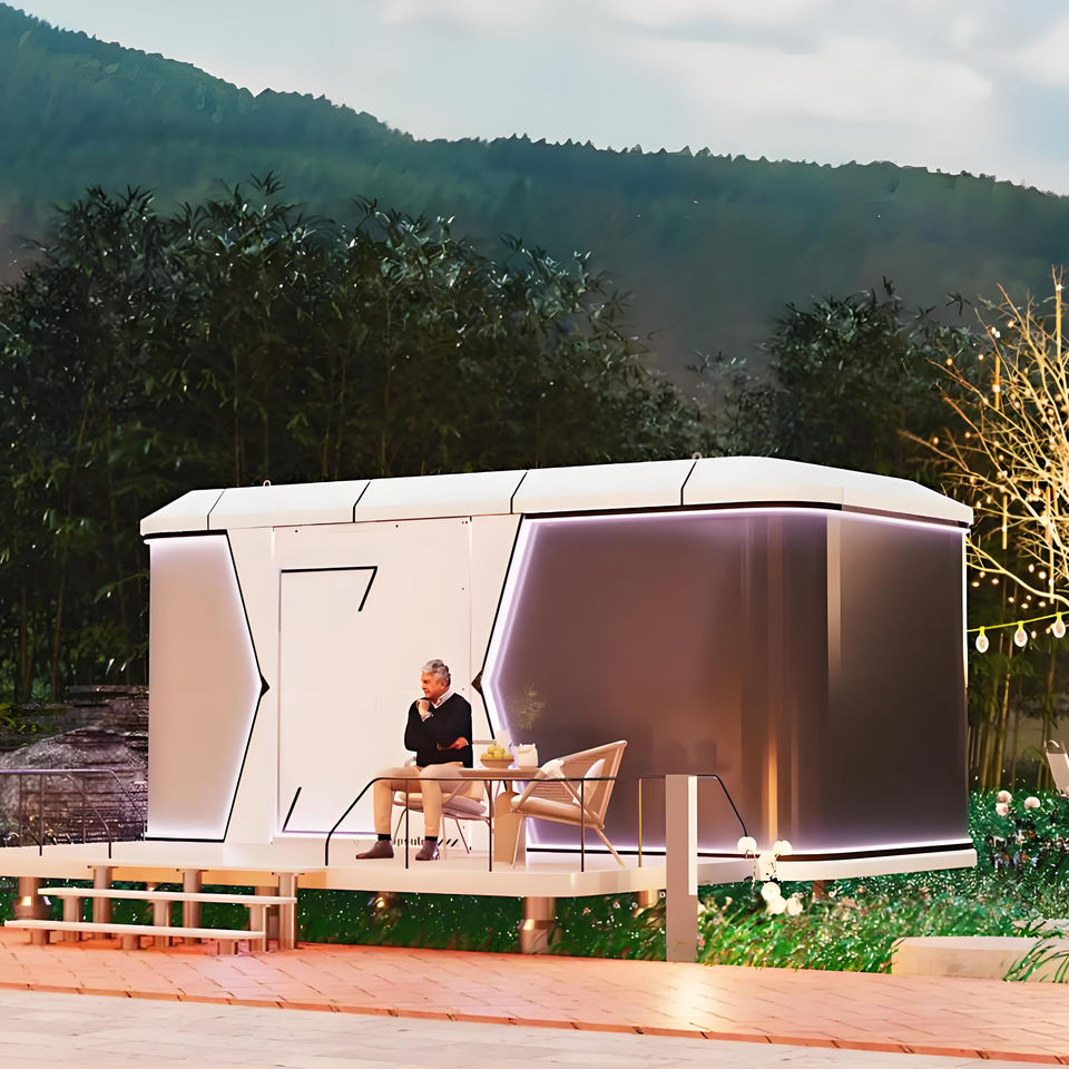 Prefabricated Modular Home Space Capsule Aluminum Container Prefab ...