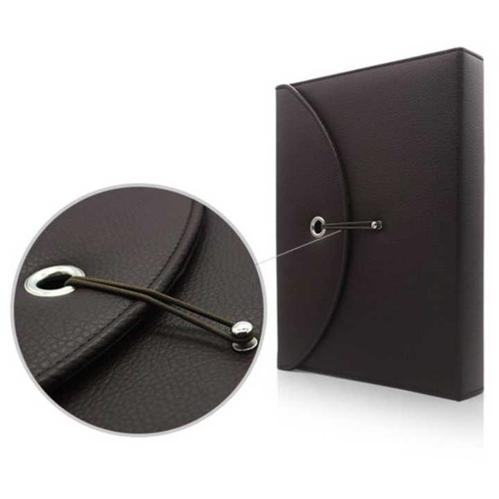 Portfolio File Folder A4 Files Holder Organizer PU Folio Bag Accordion ...