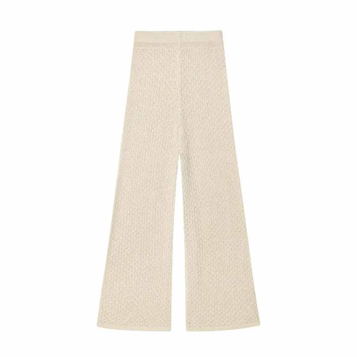 KAR&OT ZA 2025 Autumn New Loose Hollow Metal Line Gold Mid-waist ...