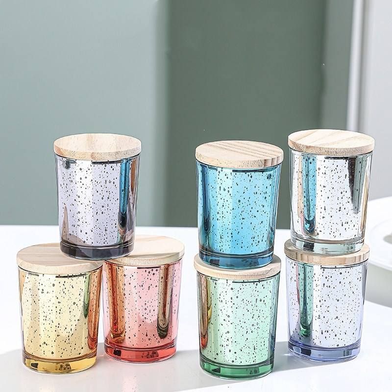 Heat Resistant Luxury Candle Container Empty Small Glass Candle Jars ...