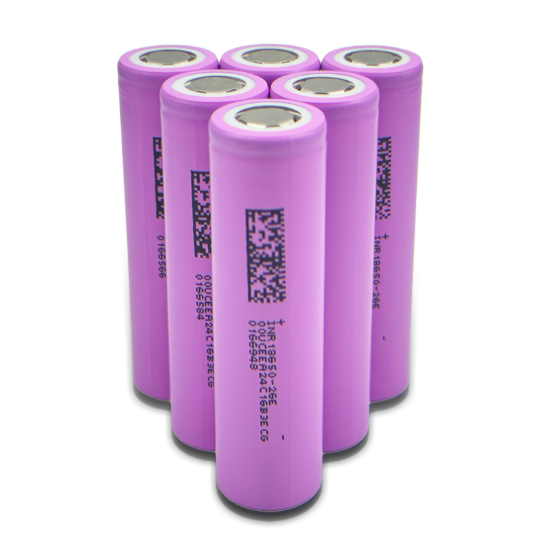 DMEGC 26E INR18650 2600mAh Cylindrical 3C Magnification 3.65V Lithium Ion Battery 18650 Lithium ...