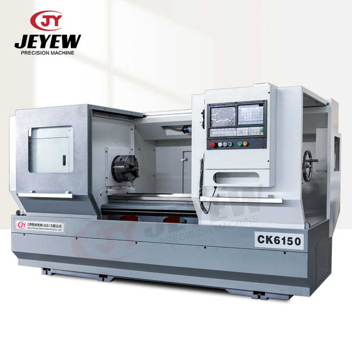 CK6150 CK6140 CNC Turning Machine 4 Station Turret Hydraulic Chuck Flat Bed Lathe Fanuc/Siemens ...