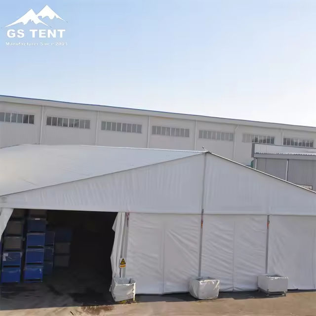 Customizable Large Industrial Storage Tent Temporary Warehouse Building ...