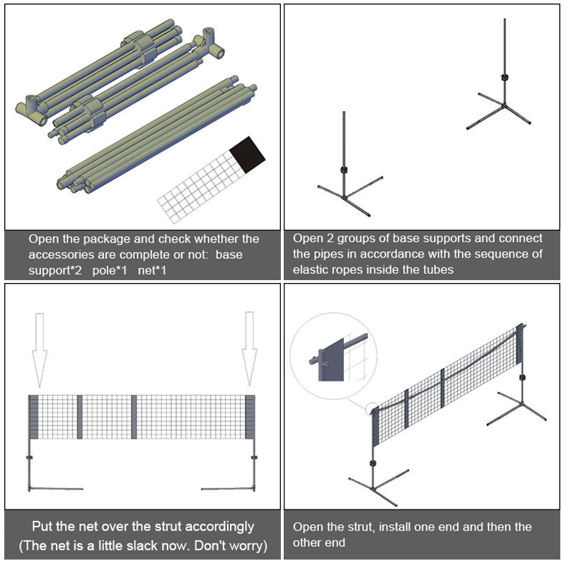 Badminton Net with Stand - Portable and Easy Install