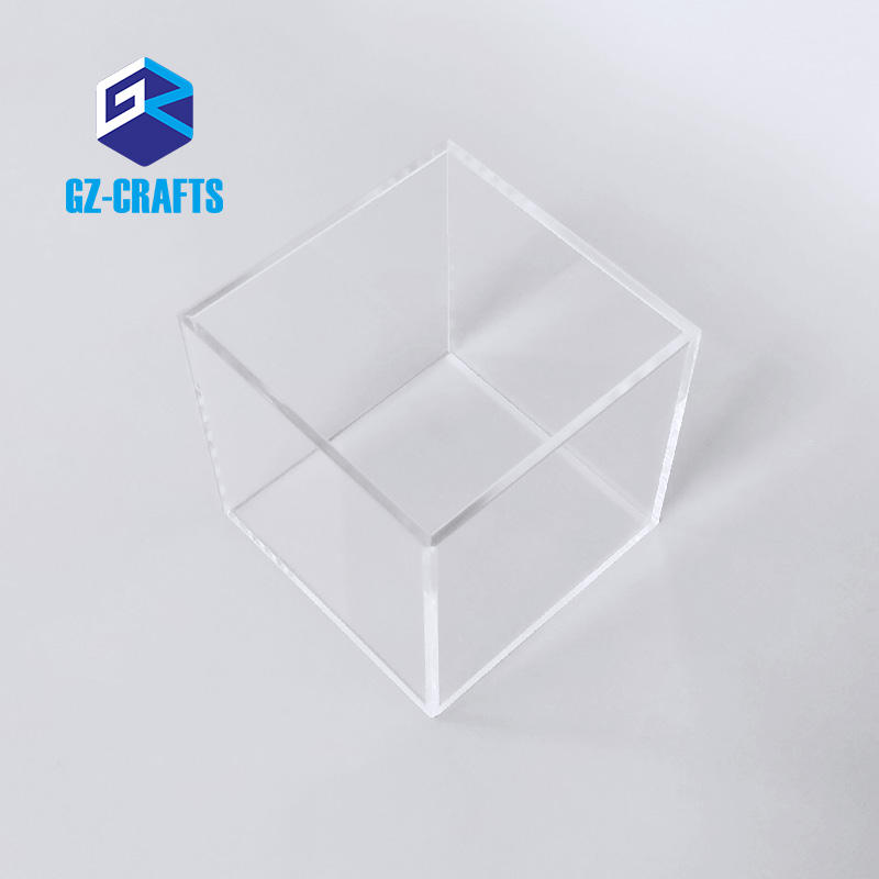Clear 5-Sided Acrylic Display Cube Boxes - Modern Storage