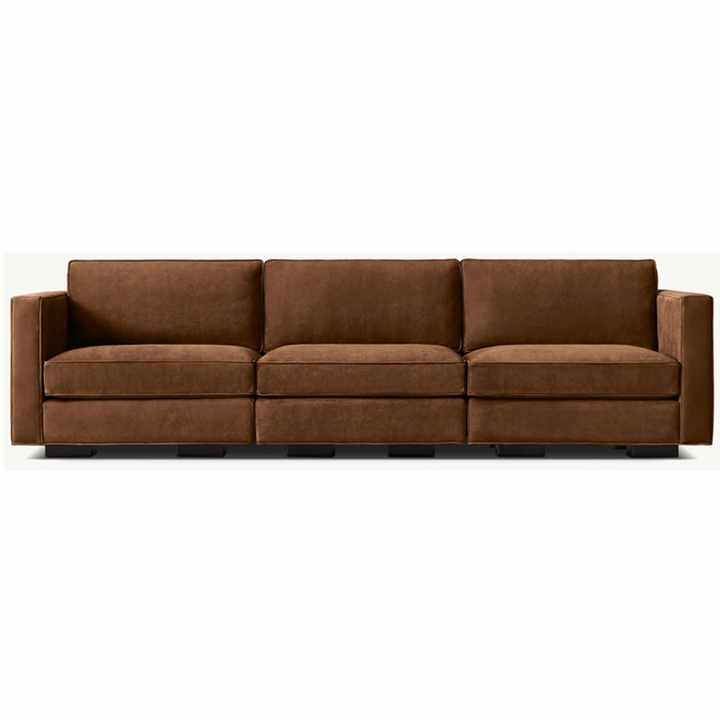 Living Room Unique Slim-arm Modular Customize Leather Classic Sofa ...