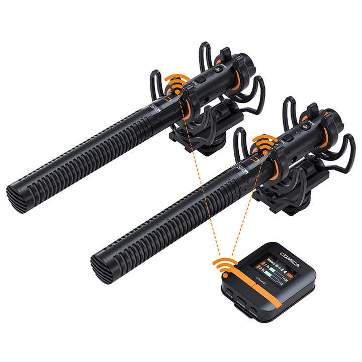 COMICA VM40 Wireless Microphone Camera Live Vlgo Directional Gun-style ...
