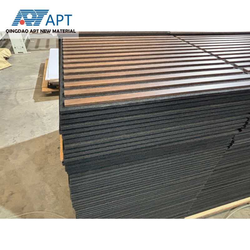 Acoustic Wall Panels Bulk Supply Timber Slat Polyester Felt Flame ...