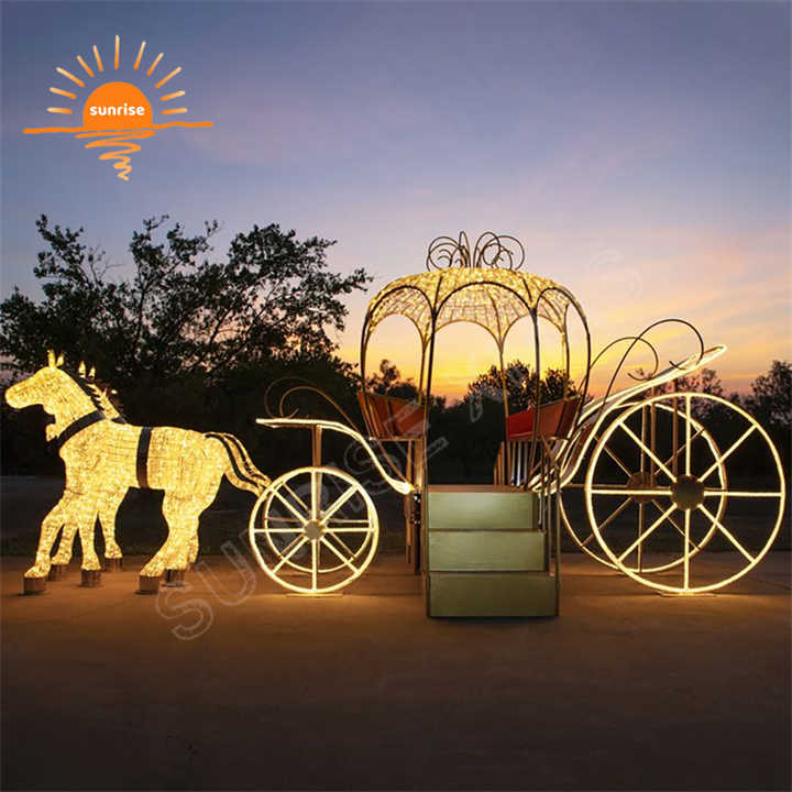 Customizable 3D Large Christmas Vehicle motif Holiday Giant LED ...