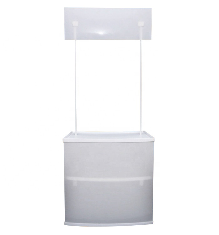 Hot Sale Trade Show Booth Tension Fabric Square Counter With Acrylic ...