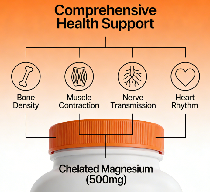 Magnesium Glycine Capsules Healthy Sleep Muscle Recovery Magnesium ...