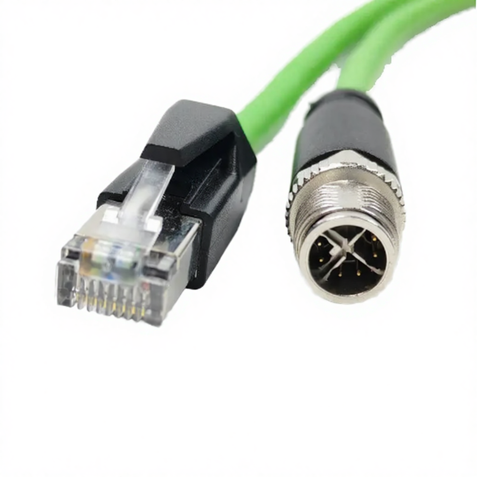 Custom M12 Profibus Industrial EtherCAT X Coded 4P D Code RJ45 Cat6a ...