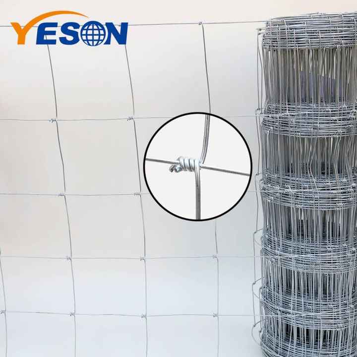 Fixed Knot Woven Wire Field Fence Roll - Durable & Eco-friendly