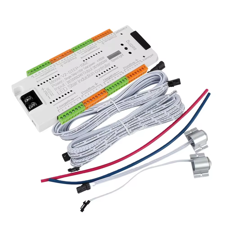 Automatic 32 Step Strip Smart Stair Lighting Controller 12V 24V Motion ...
