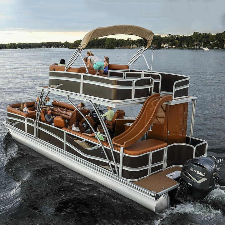 Ecocampor 2020 Custom Fishing Enclosed Catamaran Pontoon Boat Manufacturers
